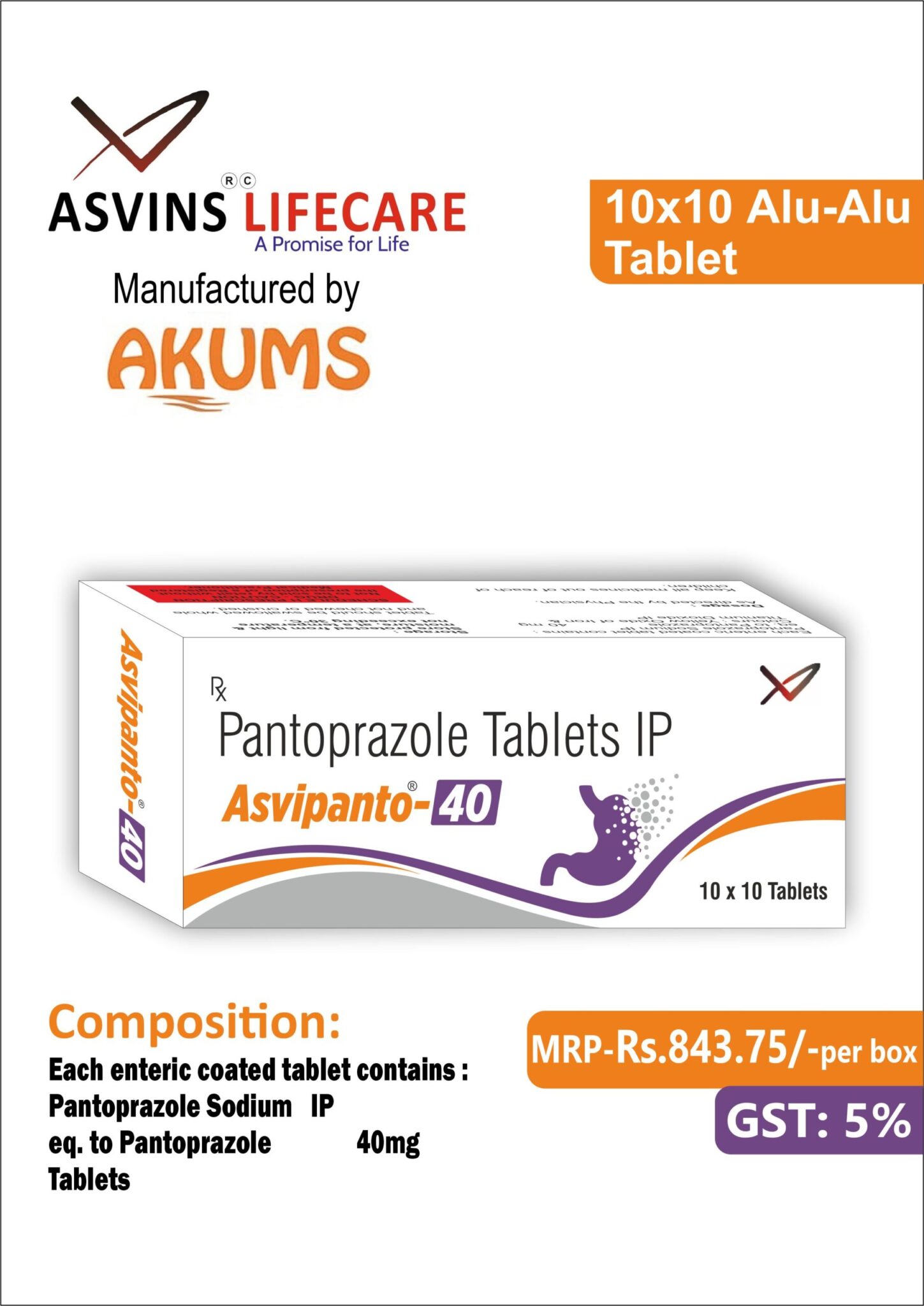 Best Pantoprazole Tablet Brands in India - Asvins Lifecare